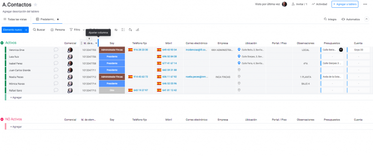 Importar datos en tableros vinculados de monday.com